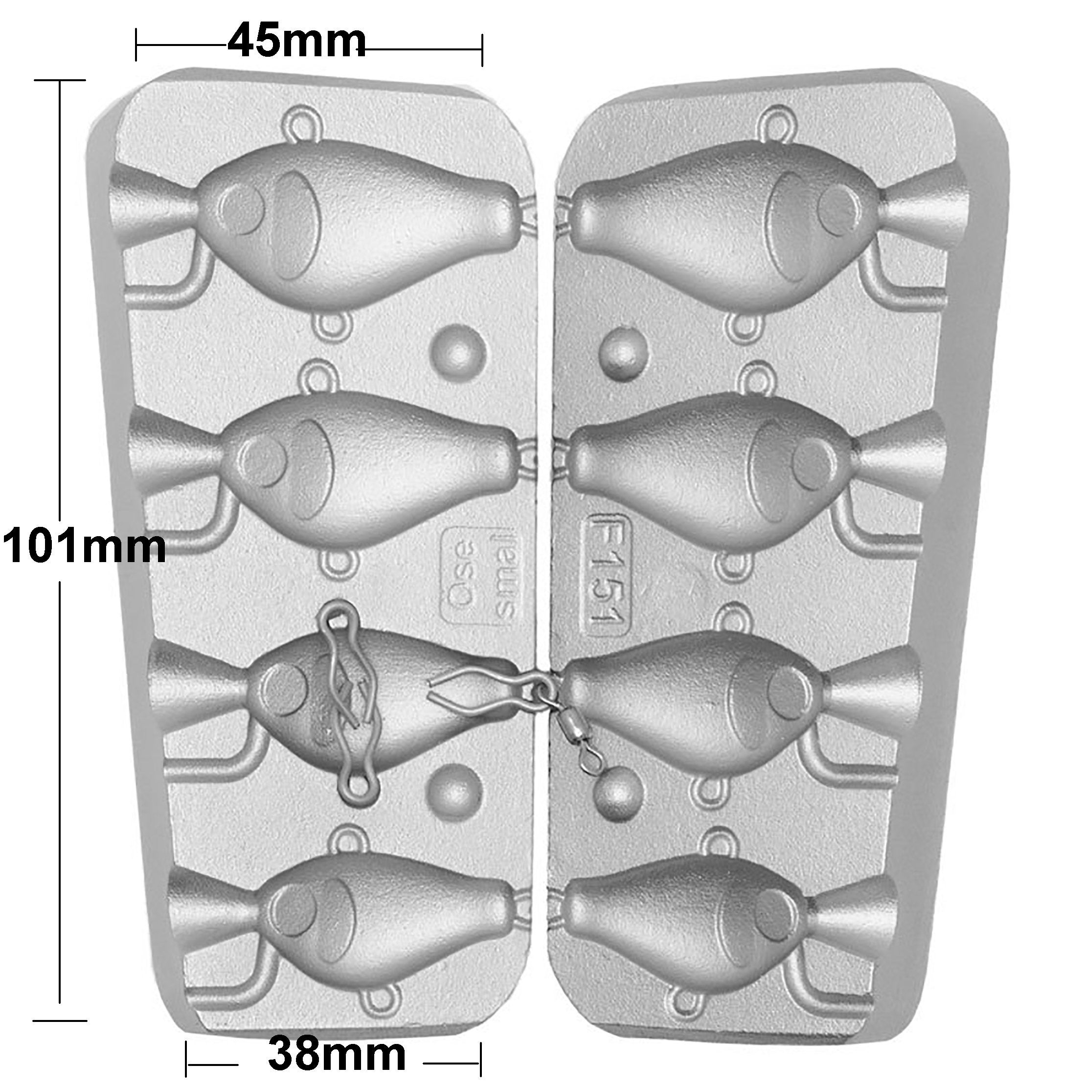 Spinner Bait Jig Fishing Mold 40-50-60g Sea & Freshwater - Etsy