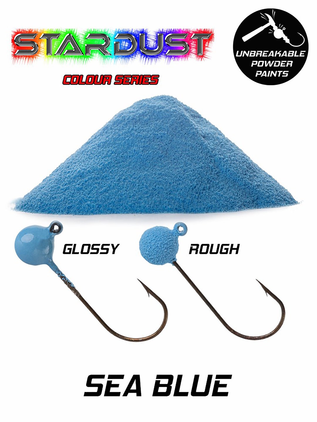 Stardust Plastic Coating Powder for Fishing Weights Color: Sea Blue - Etsy
