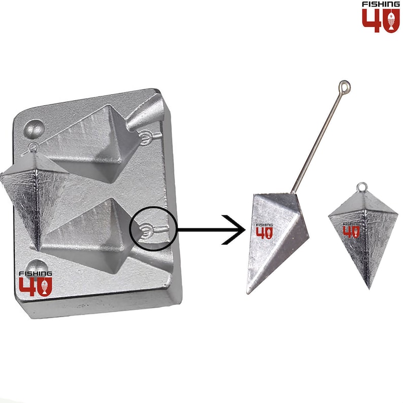 Pyramid 130-180g Fishing Lead Sinker Mould/sea Fishing - Etsy