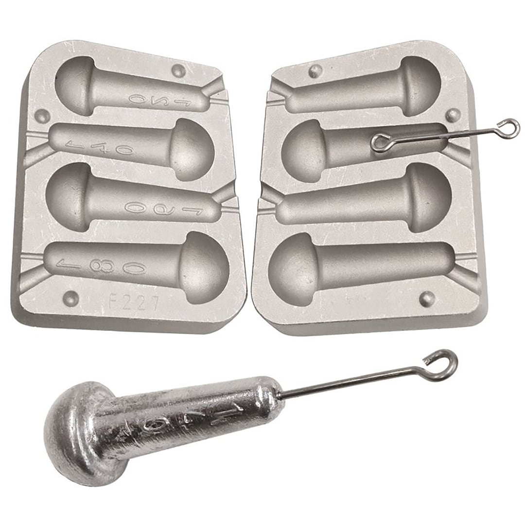 Mushroom Shaped Fishing Lead Mould 120-140-160-180g, Surfcasting, Boat ...