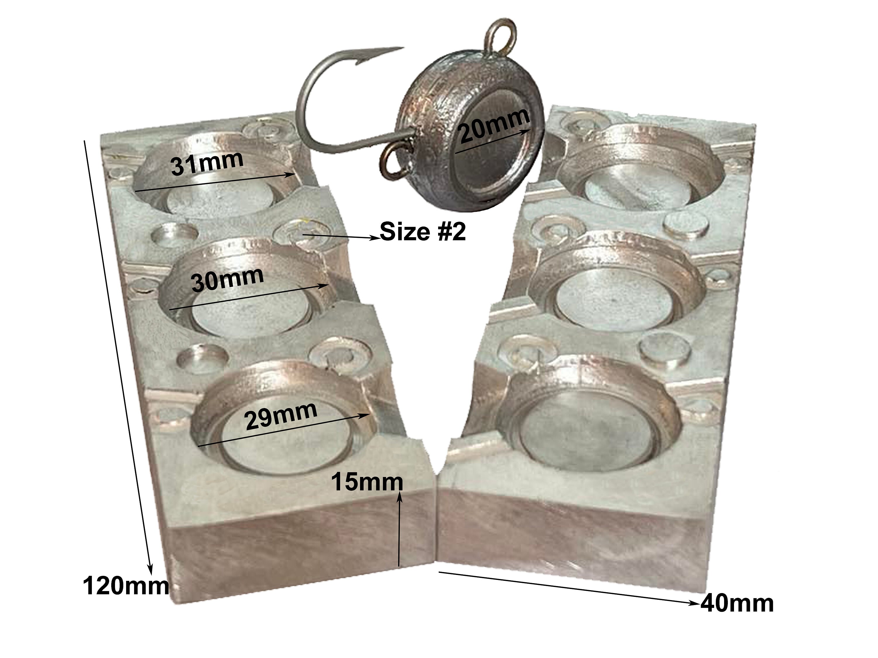 Zoka Ball Fishing Mold 60-80-100g Boat Fishing - Etsy