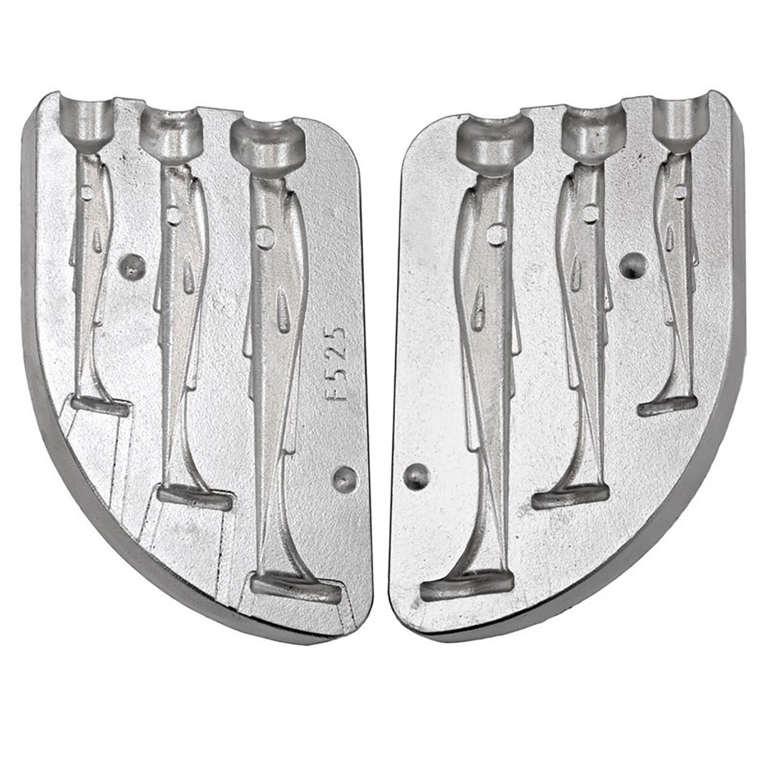 Swim Shad Aluminium Mould 60-80-100mm / Silicone Soft Lure Fishing ...
