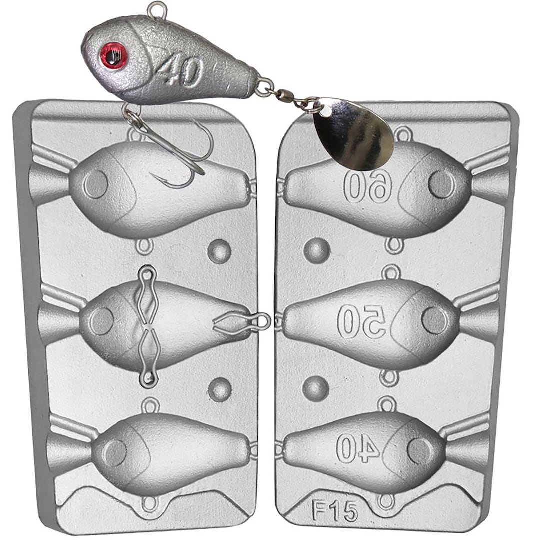 Spinner Bait Jig Fishing Mold 40-50-60g Sea & Freshwater Fishing - Etsy