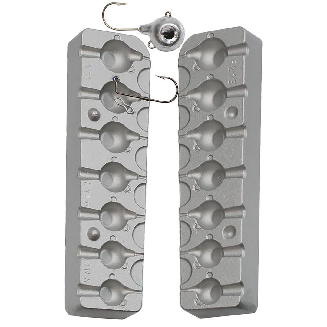 Fireball Jig Mold: 8-20g Fishing Jig, Aluminum - Etsy
