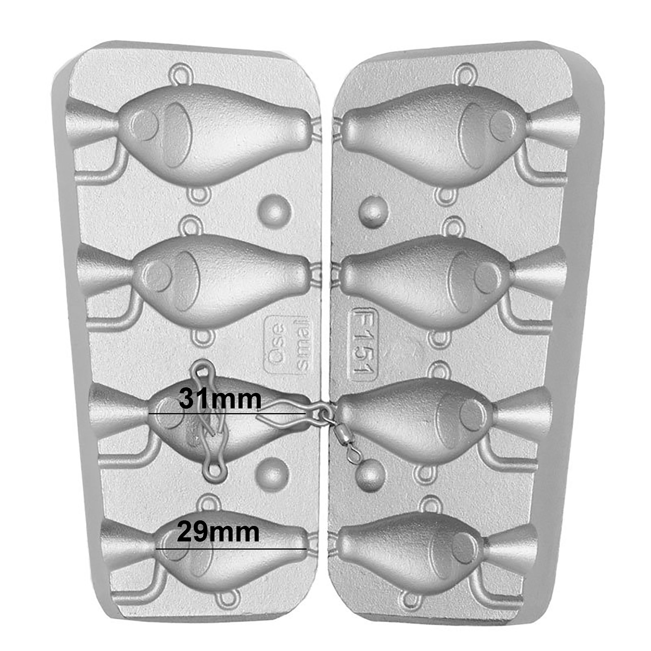 Spinner Bait Jig Fishing Mold 40-50-60g Sea & Freshwater - Etsy