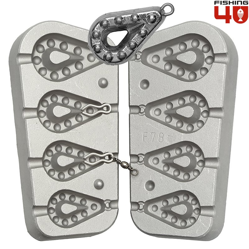 Watch Grip Fishing Lead Sinker Mould 40-50-60-90g /carp,sea,river ...