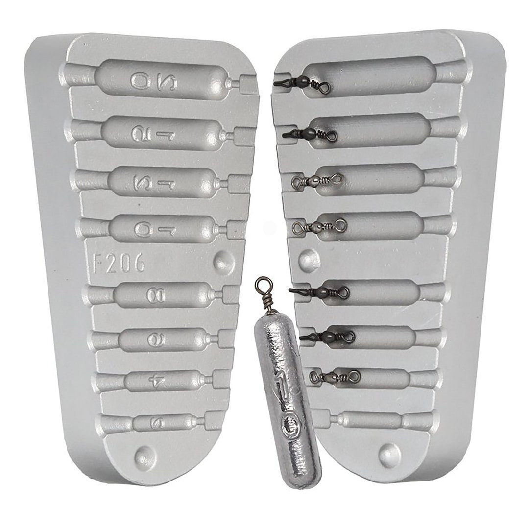 Pencil Drop Shot Lead Fishing Mold 2-4-6-8-10-12-15-20g Lead Mold ...