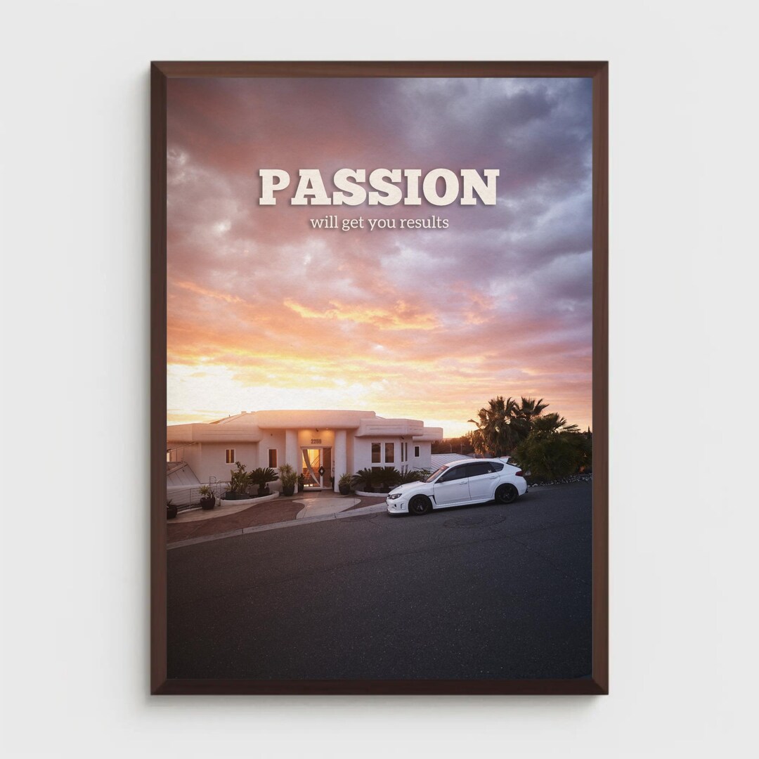 Motivational Poster - Subaru WRX STI Inspiring Text #006 - Etsy