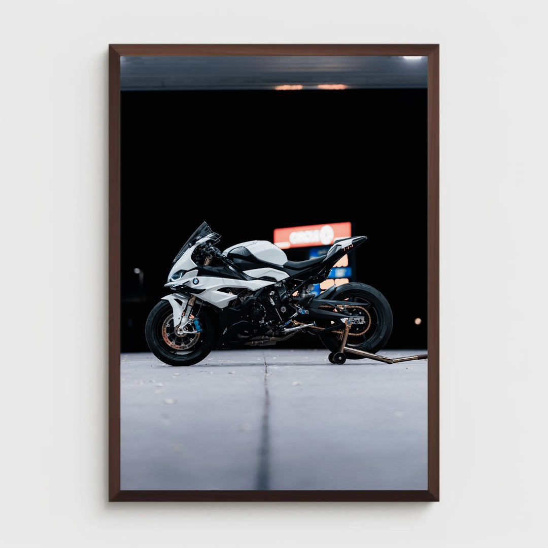 BMW S1000RR Motorcycle Poster 8k Ultra Resolution Wall Art Home Decor ...