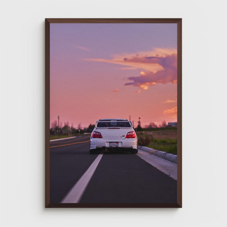 Subaru WRX STI Automotive Car Poster #017 - 8k+ Ultra Resolution Wall ...
