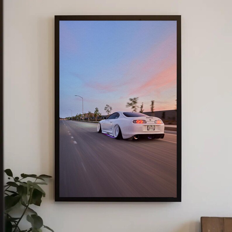 Toyota Supra MK4 Automotive Car Poster #034 - 8k+ Ultra Resolution Wall ...