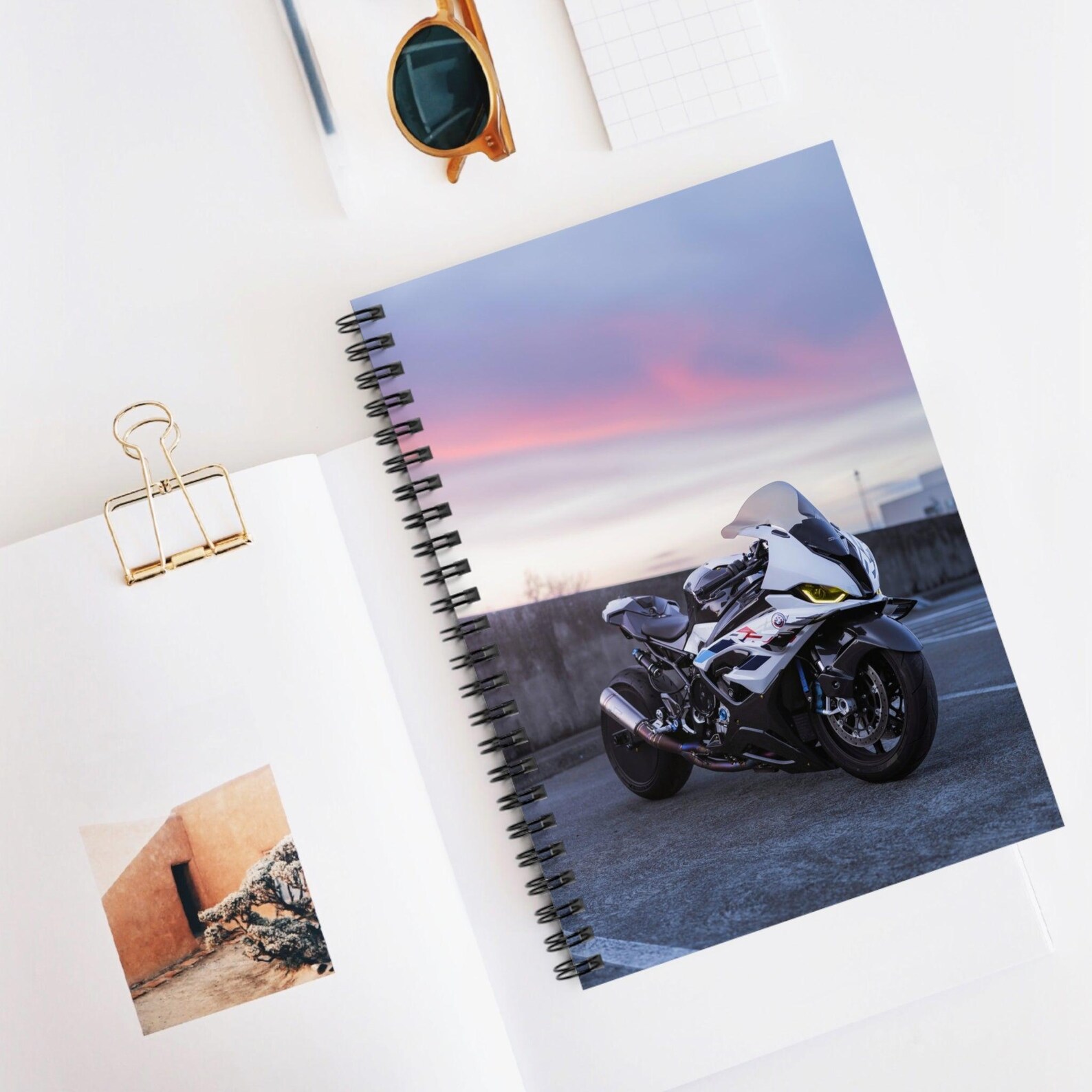 BMW S1000RR Drag Spec Motorcycle Spiral Notebook #004 - 6"x8" - Back to ...