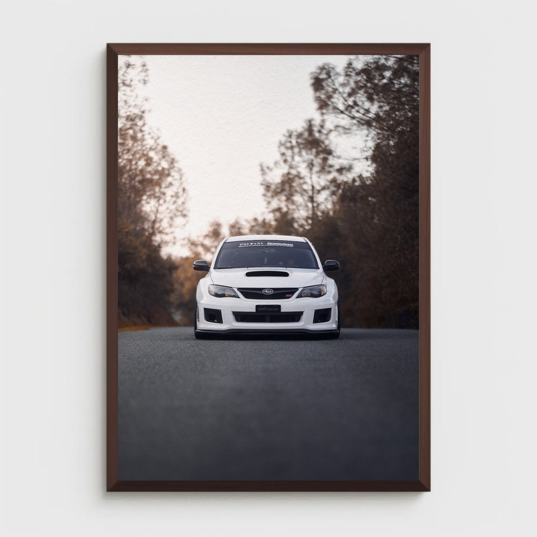 Subaru WRX STI Automotive Car Poster 8k Ultra Resolution Wall Art Home ...