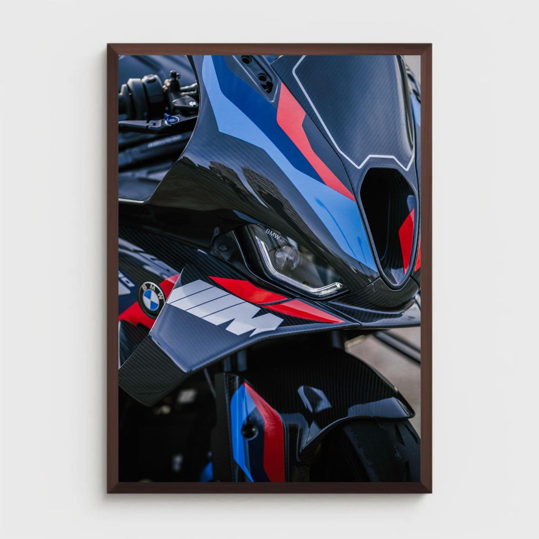 BMW M1000RR Motorcycle Poster #010 - 8k+ Ultra Resolution Wall Art ...