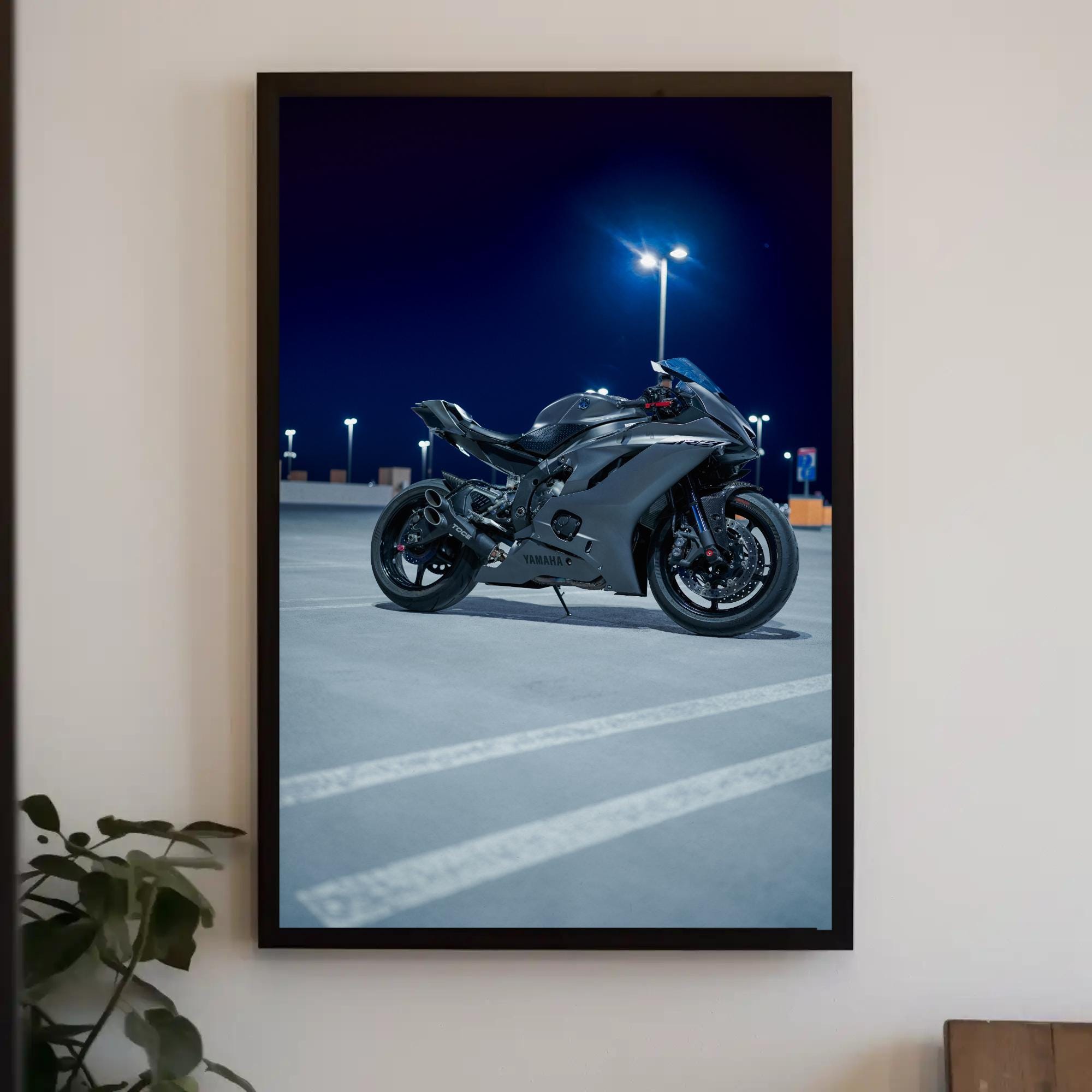 Yamaha R6 Motorcycle Poster #001 - 8k+ Ultra Resolution Wall Art- Home ...