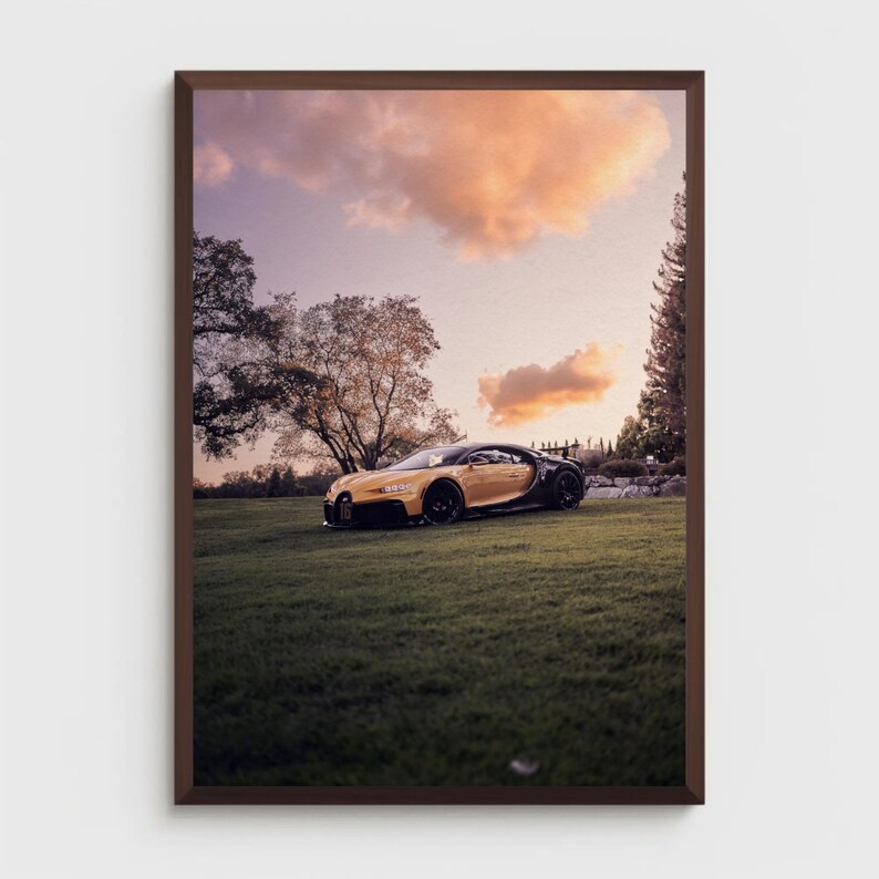 Bugatti Chiron Pur Sport Automotive Car Poster #001 - 8k+ Ultra ...