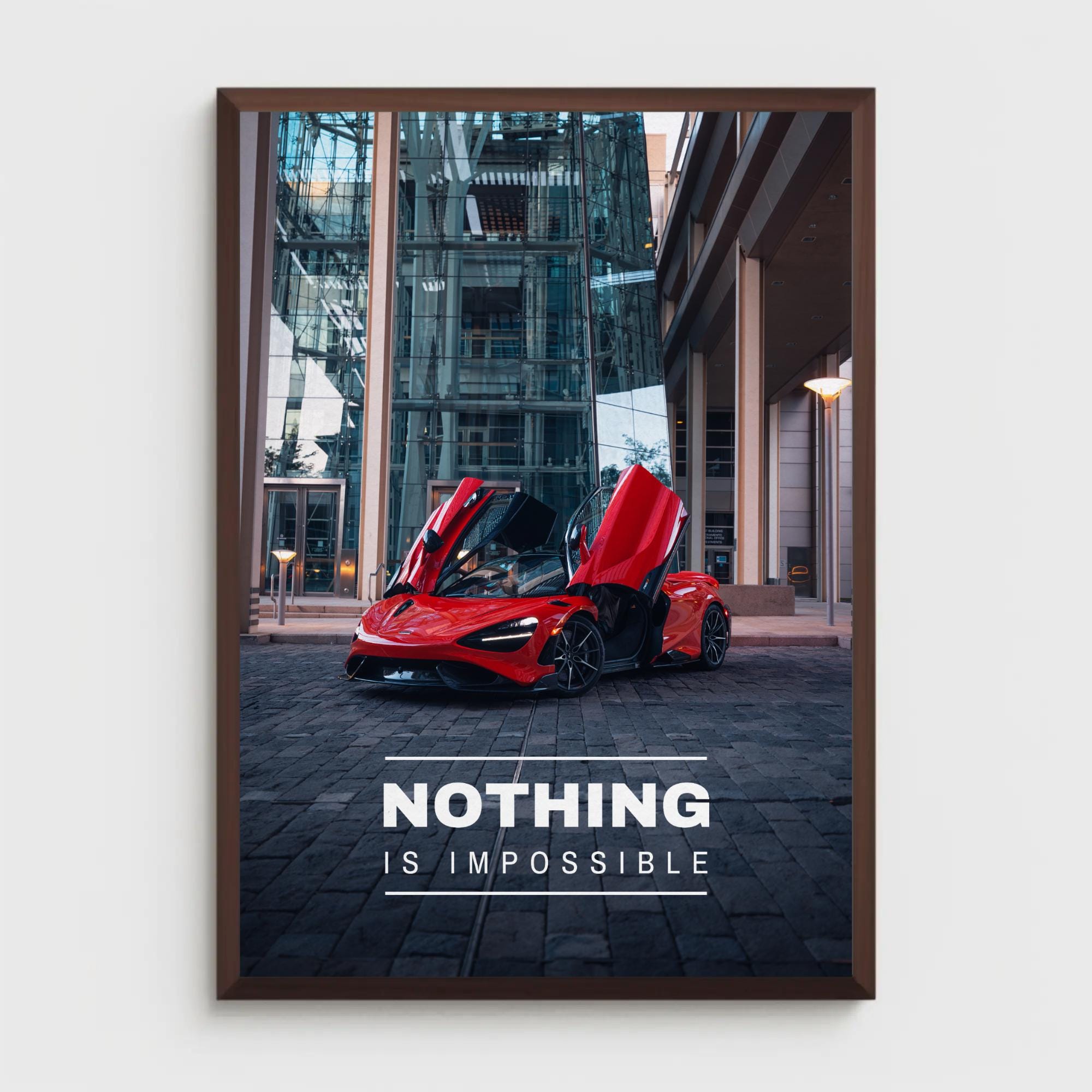 Motivational Poster Mclaren 765LT Inspiring Text #001 - Etsy