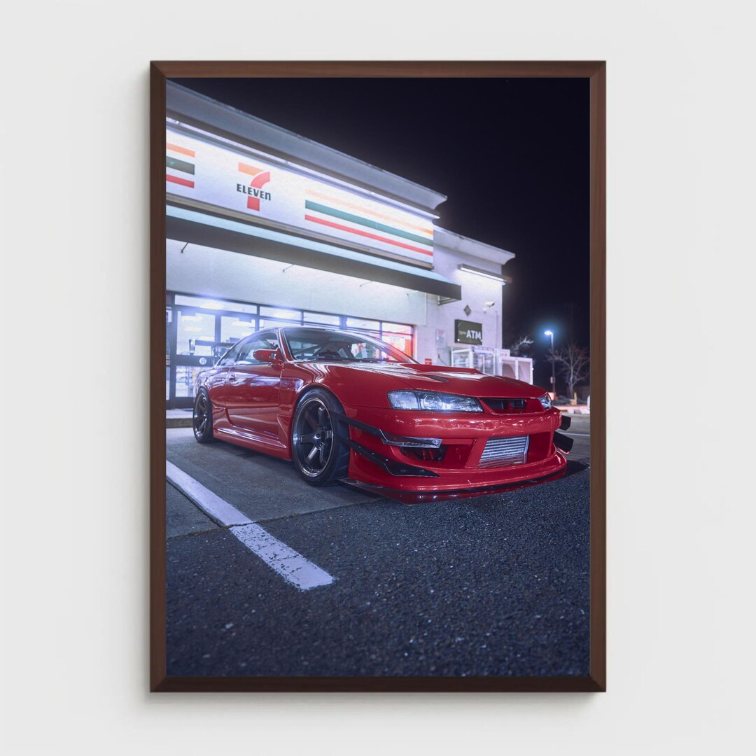 Nissan 240sx S14 Kouki Automotive Car Poster #008 - 8k+ Ultra ...
