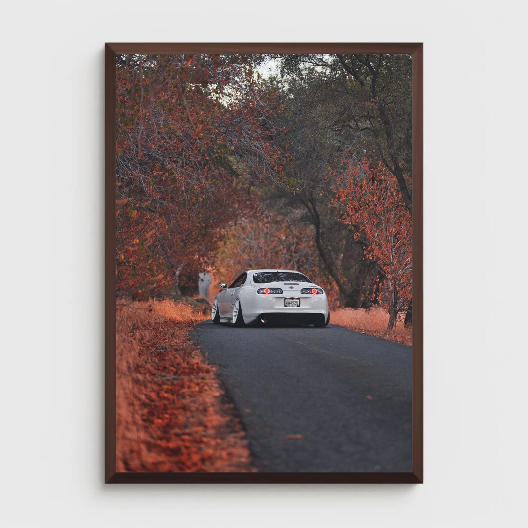 Toyota Supra MK4 Automotive Car Poster - Etsy