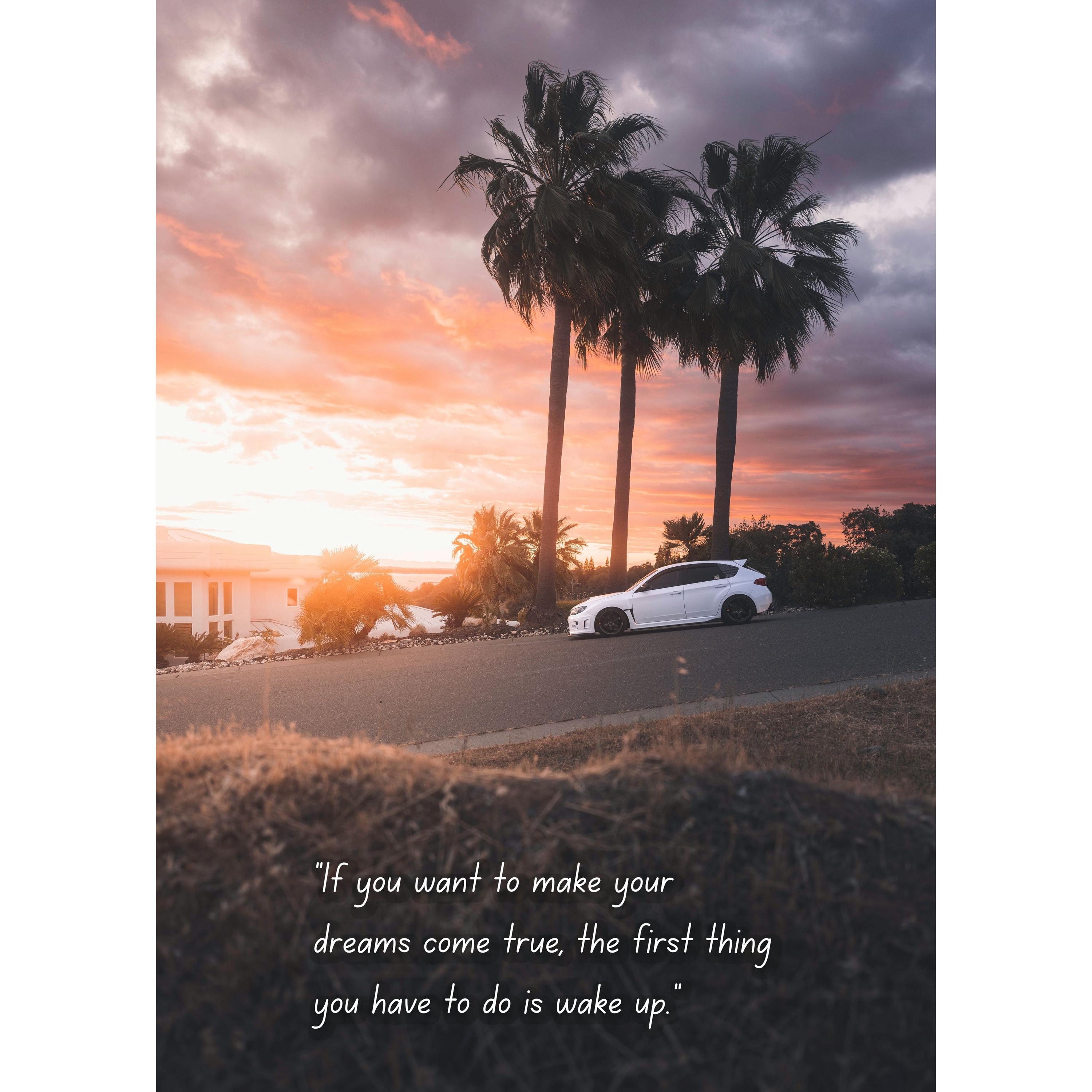 Motivational Poster Subaru WRX STI With Inspiring Text #011 - Etsy