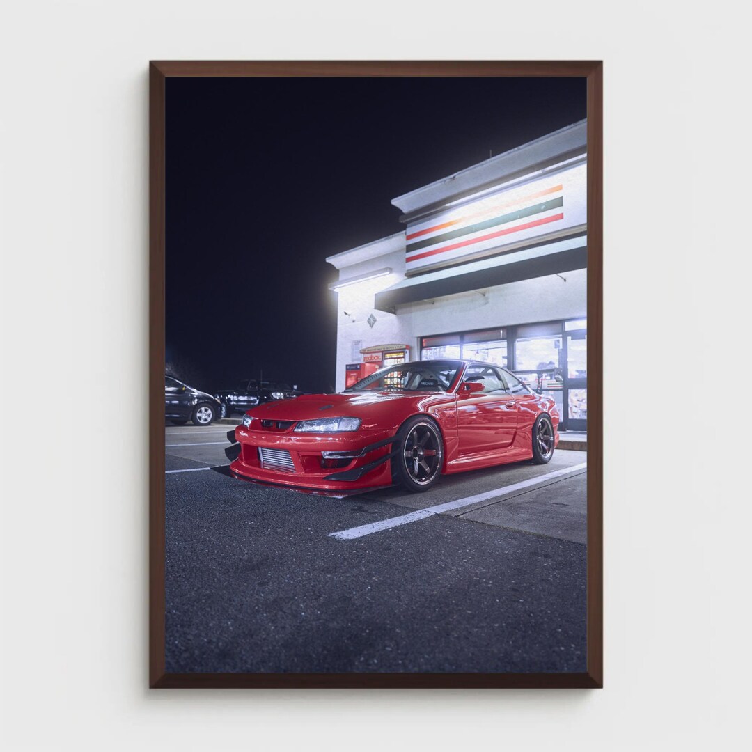 Nissan 240sx S14 Kouki Automotive Car Poster #011 - 8k+ Ultra ...