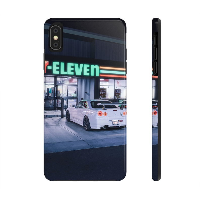 Nissan GTR R34 Skyline X 7-eleven JDM Car iPhone Case iPhone Tough ...