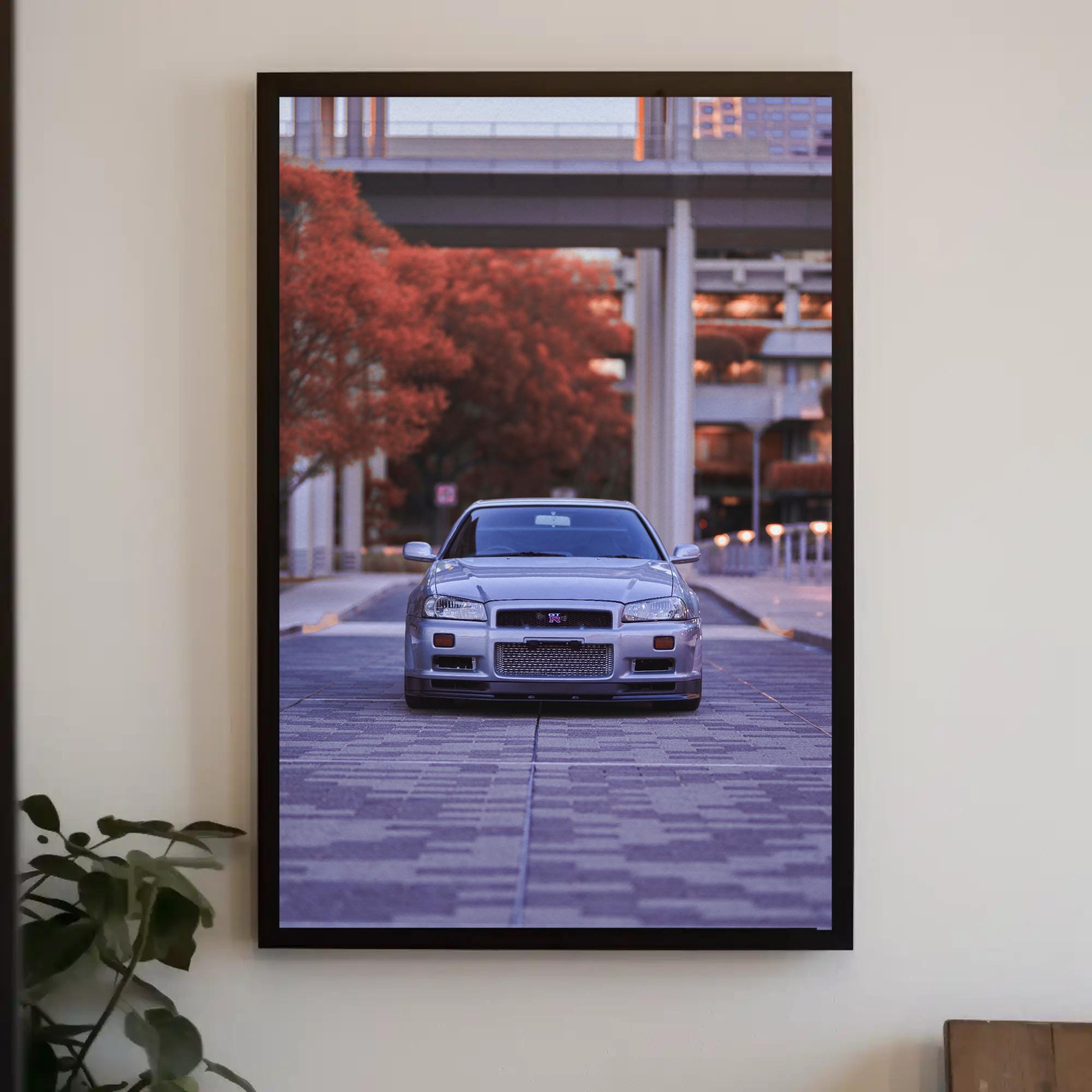 Nissan GTR R34 Skyline Automotive Car Poster #001 - 8k+ Ultra ...