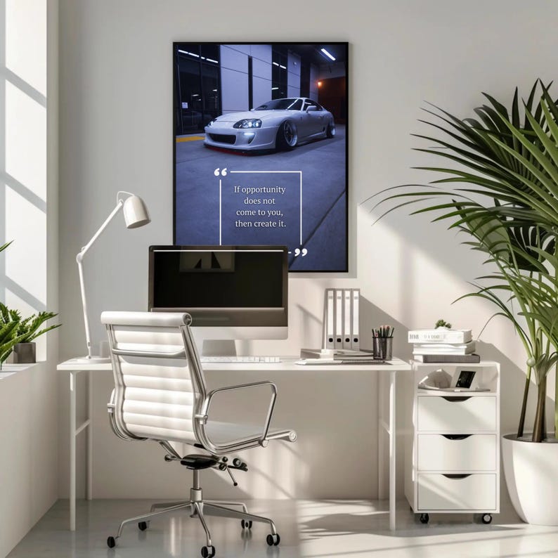 Motivational Poster – Toyota Supra Mk4 Inspiring Text #008 - Etsy