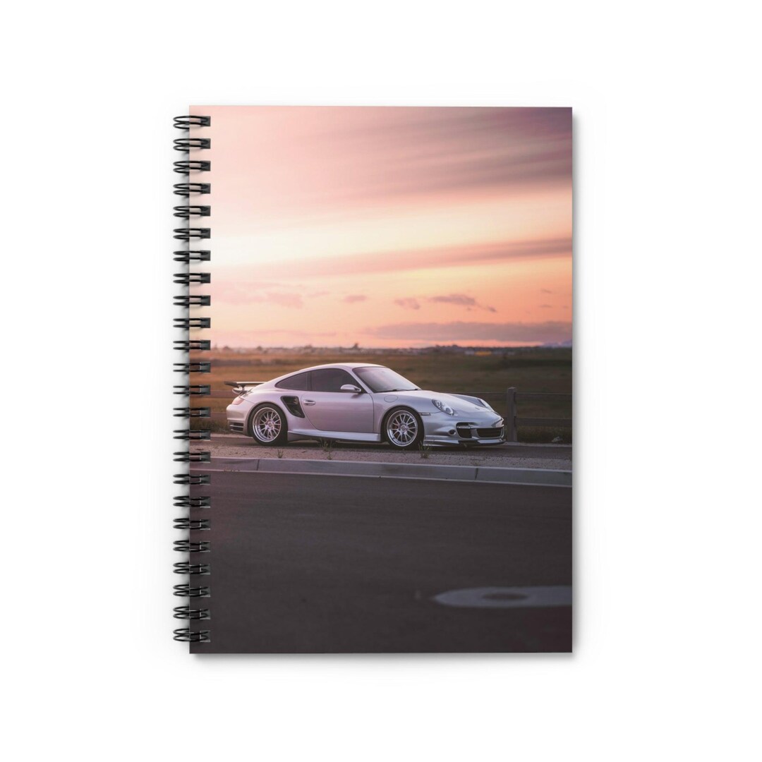 Porsche 911 Automotive Spiral Notebook #003 - 6"x8" - Back to School ...