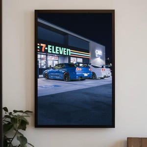 Nissan GTR R34 Skyline Automotive Car Poster #015 - 8k+ Ultra ...