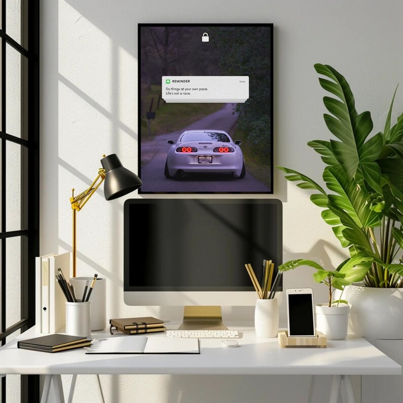 Motivational Poster Toyota Supra Mk4 Inspiring Text #001 - Etsy