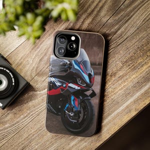 BMW M1000RR Motorcycle iPhone Case and Galaxy Phone Case - Durable and ...