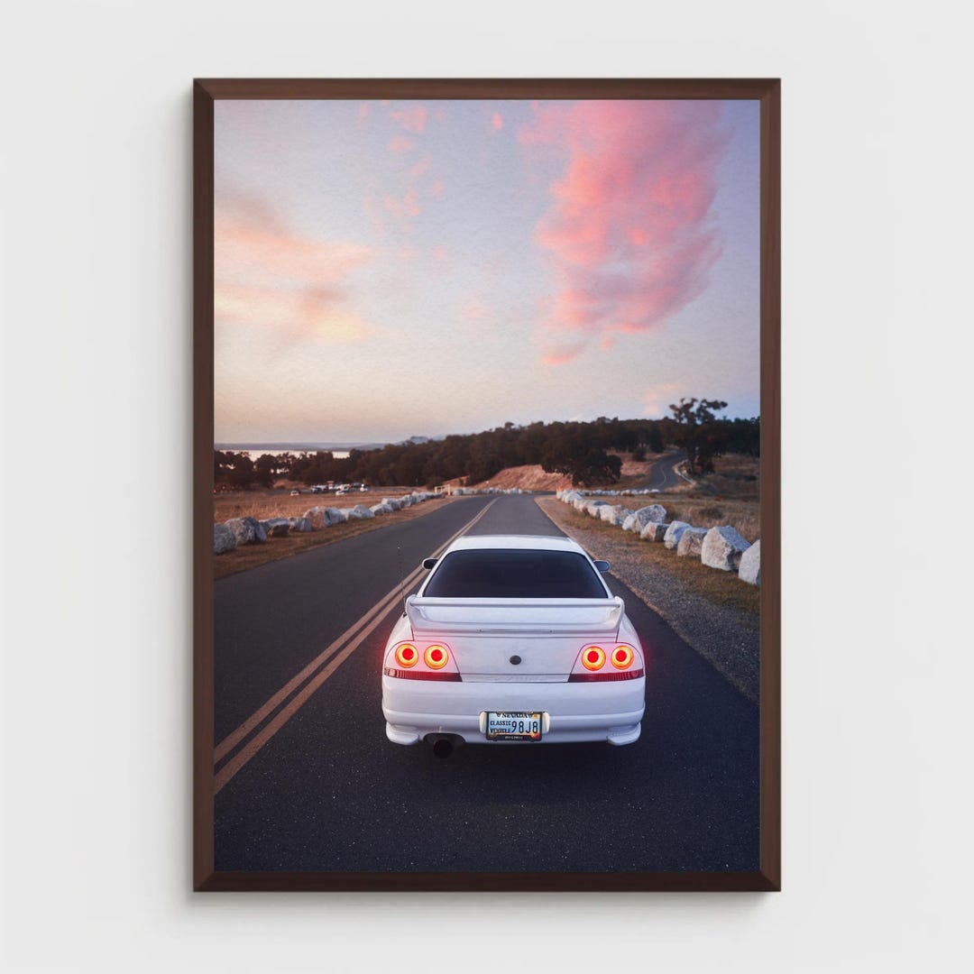 Nissan Skyline R33 GTS-T Automotive Car Poster #009 - 8k+ Ultra ...
