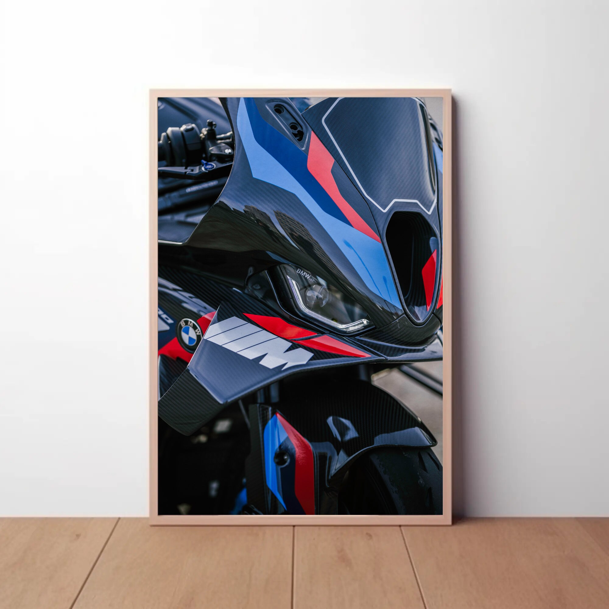 BMW M1000RR Motorcycle Poster 010 8k Ultra Resolution Wall Art Home ...