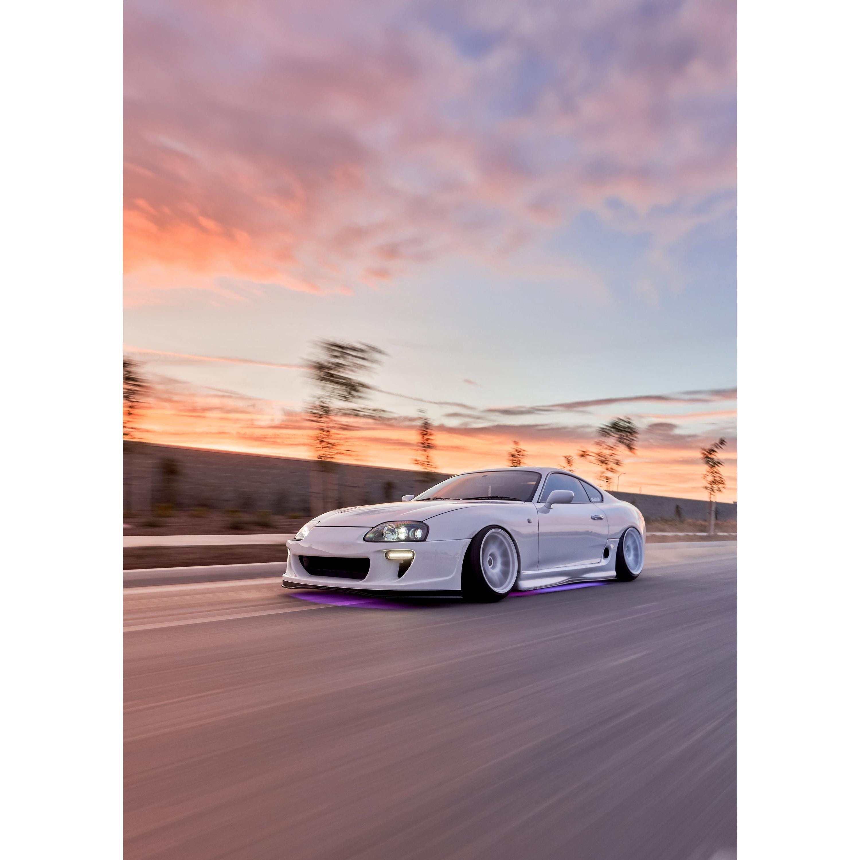 Toyota Supra MK4 Automotive Car Poster #041 - 8k+ Ultra Resolution Wall ...