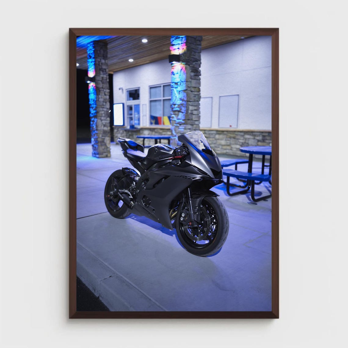 Yamaha R6 Motorcycle Poster #008 - 8k+ Ultra Resolution Wall Art- Home ...