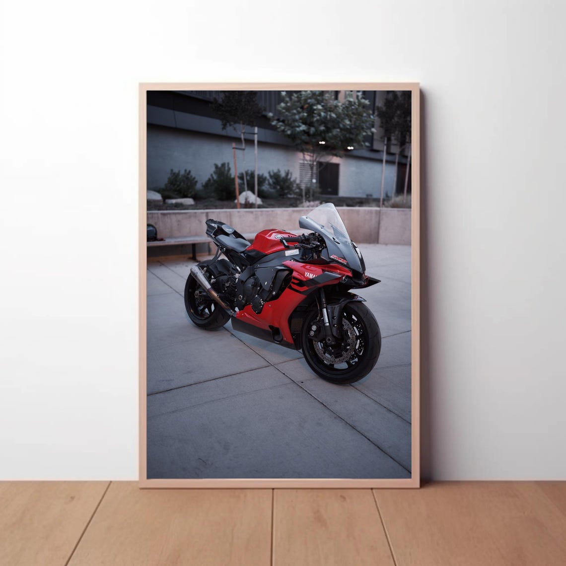 Yamaha R1 Motorcycle Poster #036 - 8k+ Ultra Resolution Wall Art- Home ...