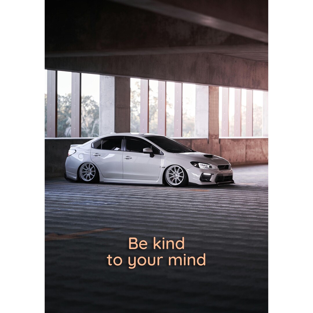 Motivational Poster – Subaru WRX With Inspiring Text #002 - High ...