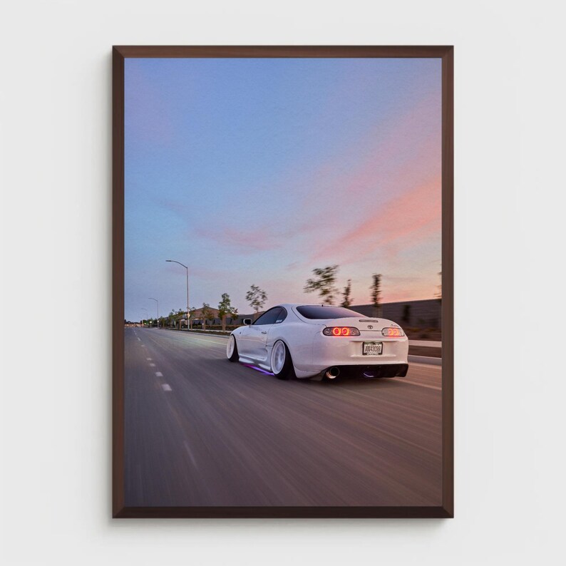 Toyota Supra MK4 Automotive Car Poster #034 - 8k+ Ultra Resolution Wall ...