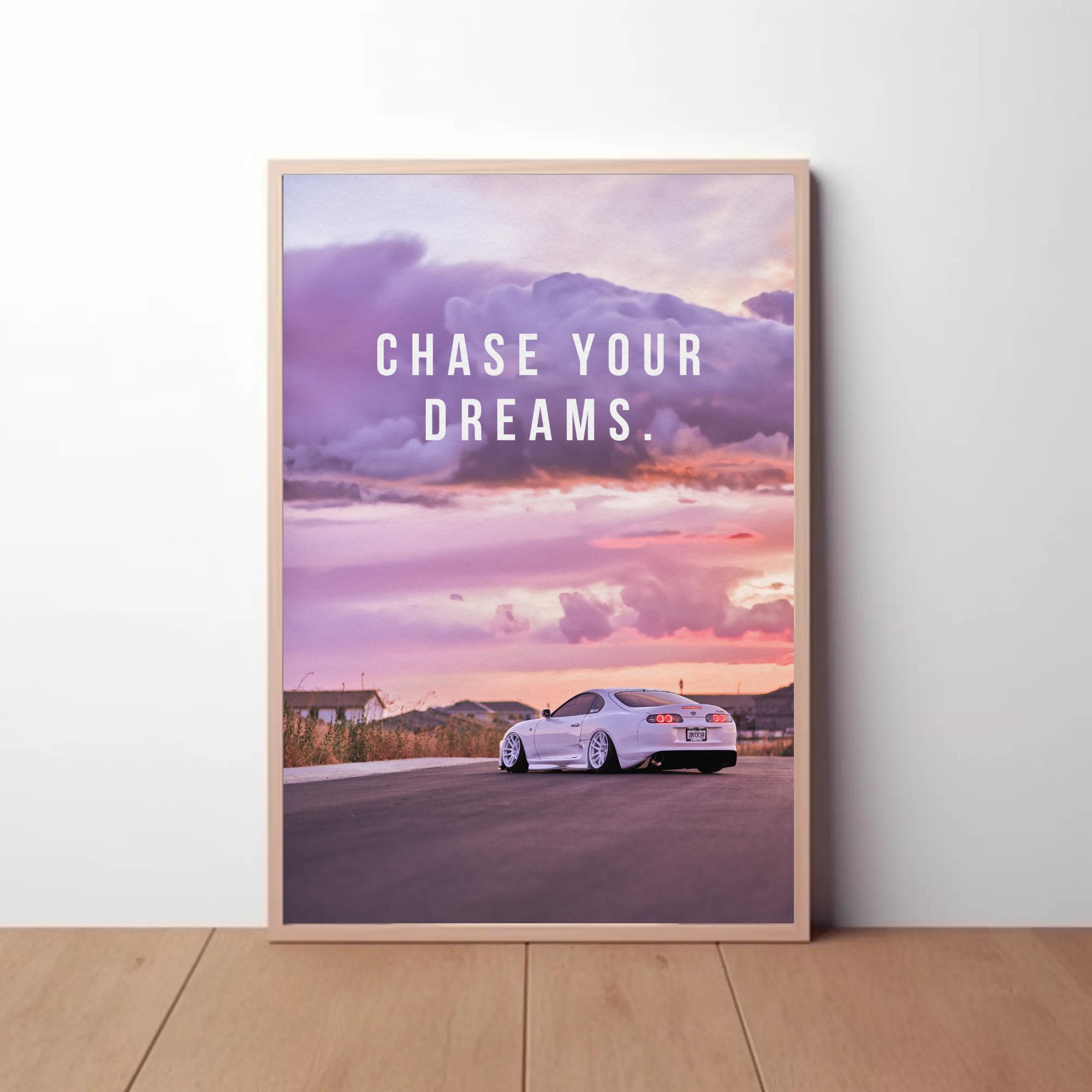 Motivational Poster – Toyota Supra Mk4 Inspiring Text #010 - Etsy