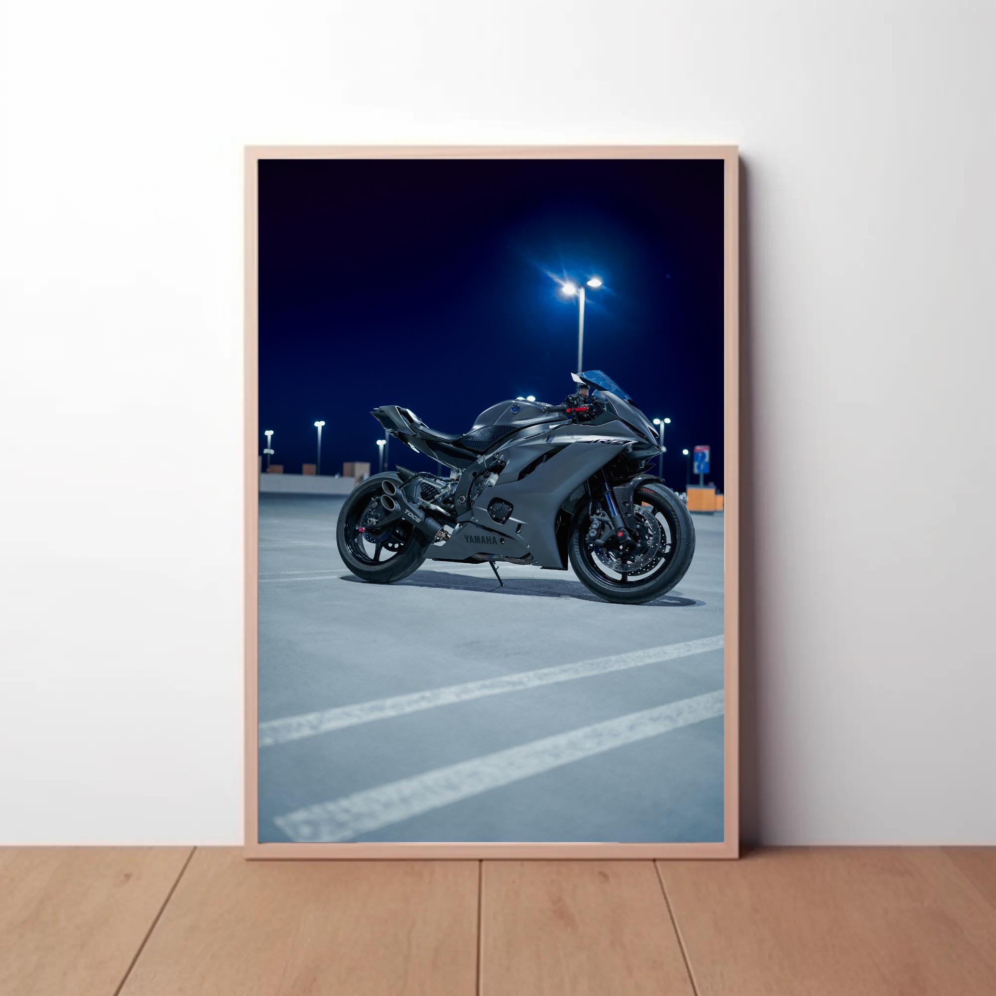 Yamaha R6 Motorcycle Poster #001 - 8k+ Ultra Resolution Wall Art- Home ...