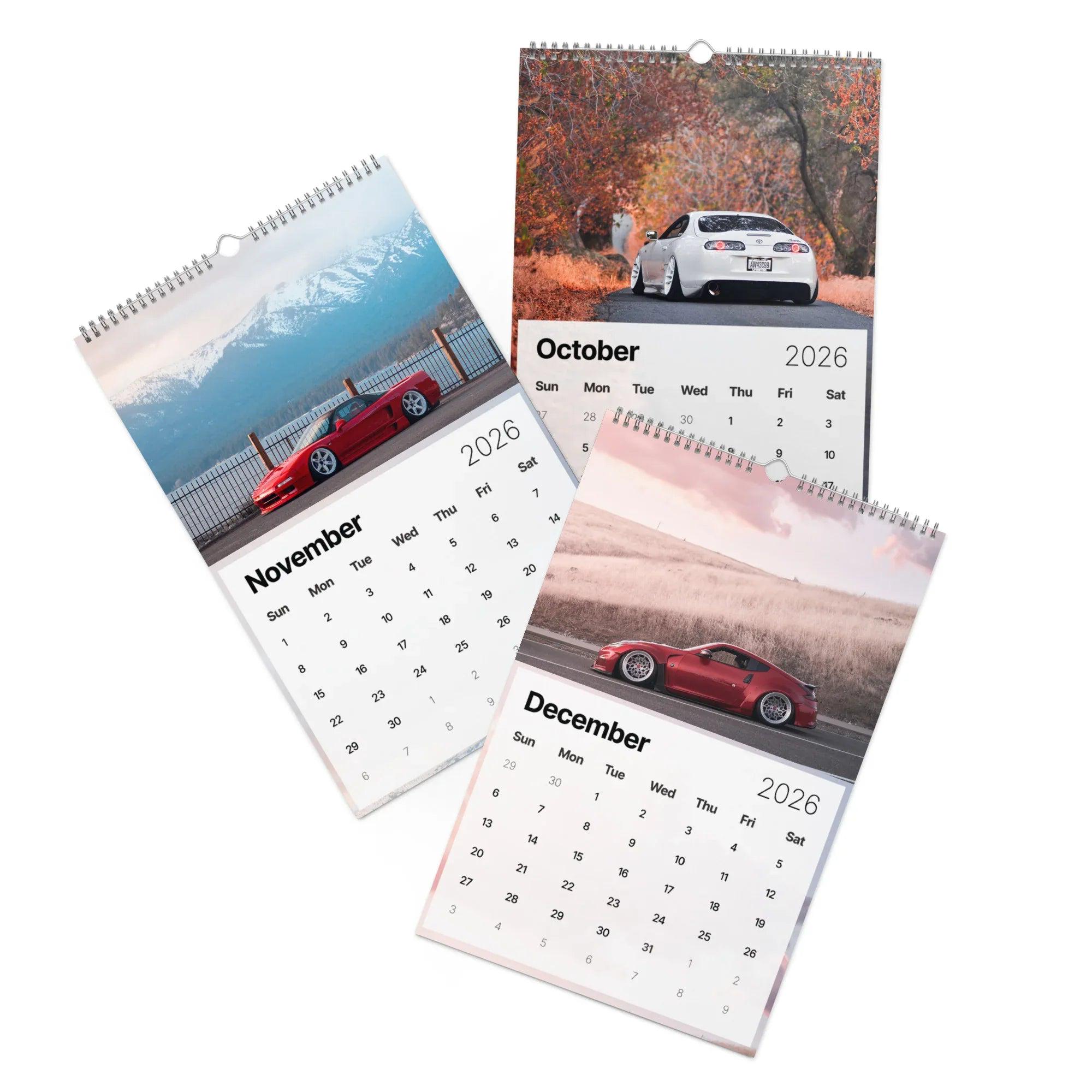 2026 Car Calendar – Iconic JDM Cars Edition, Japanese Car Wall Calendar ...