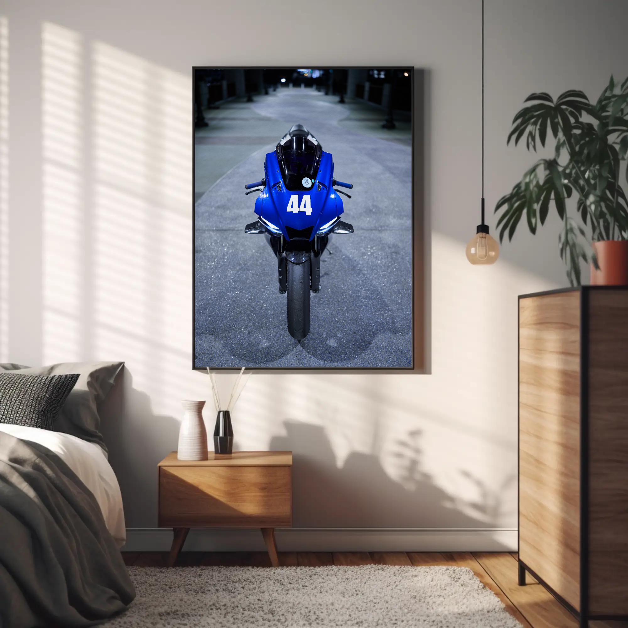 Yamaha R1 Motorcycle Poster #038 - 8k+ Ultra Resolution Wall Art- Home ...