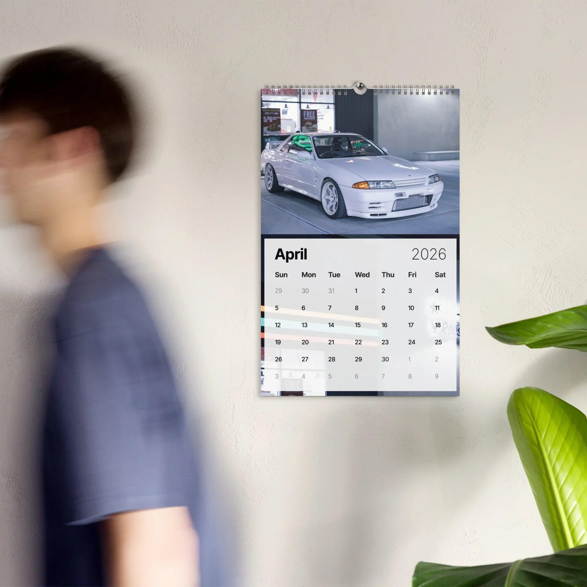 2026 Car Calendar – Iconic JDM Cars Edition, Japanese Car Wall Calendar ...