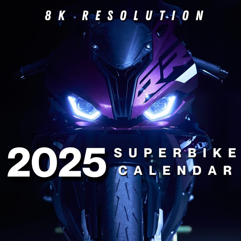 2025 Sportbike Motorcycle Calendar V1 - Ultra HD Resolution Images ...