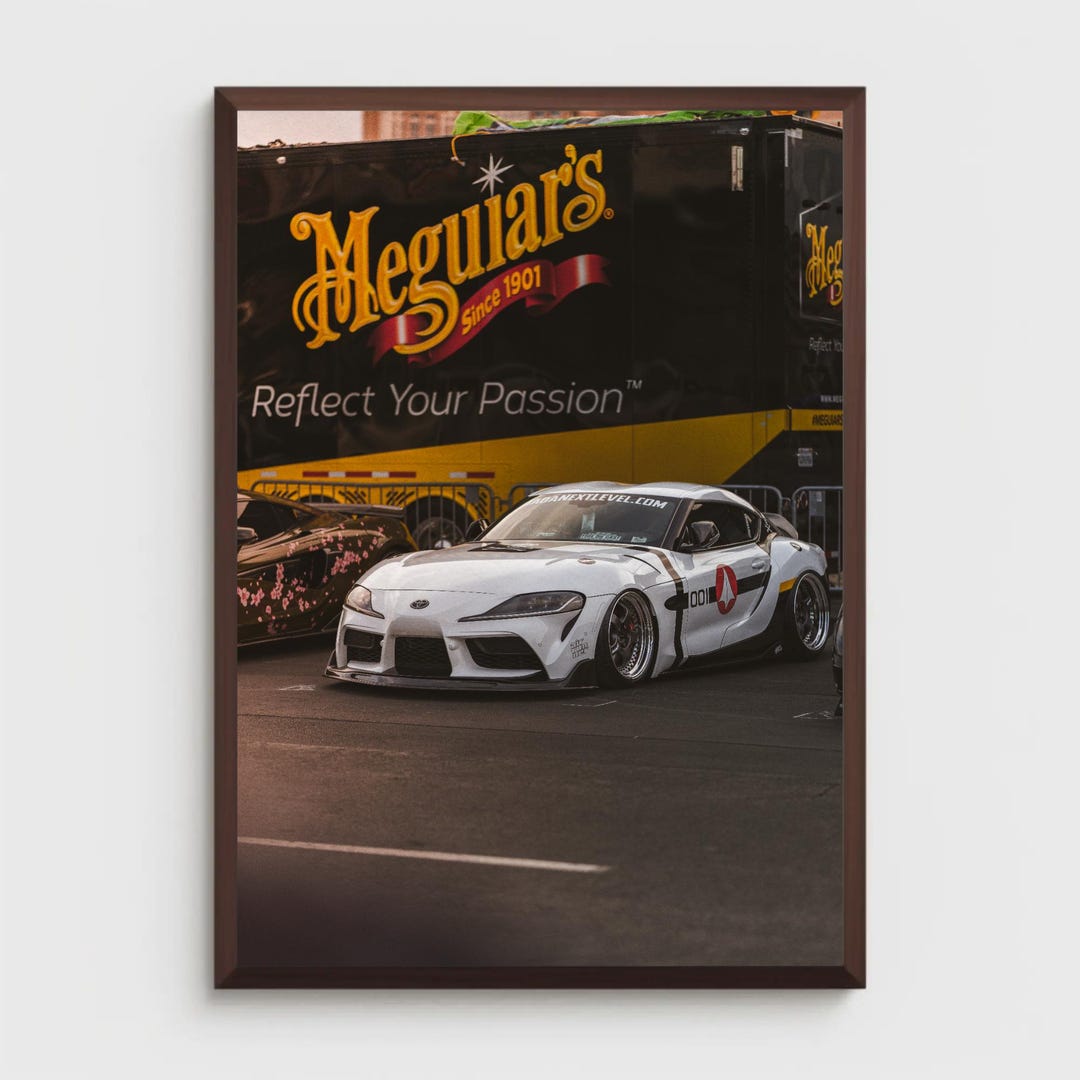 Toyota Supra Mk5 Automotive Car Poster 004 8k Ultra Resolution Wall Art ...