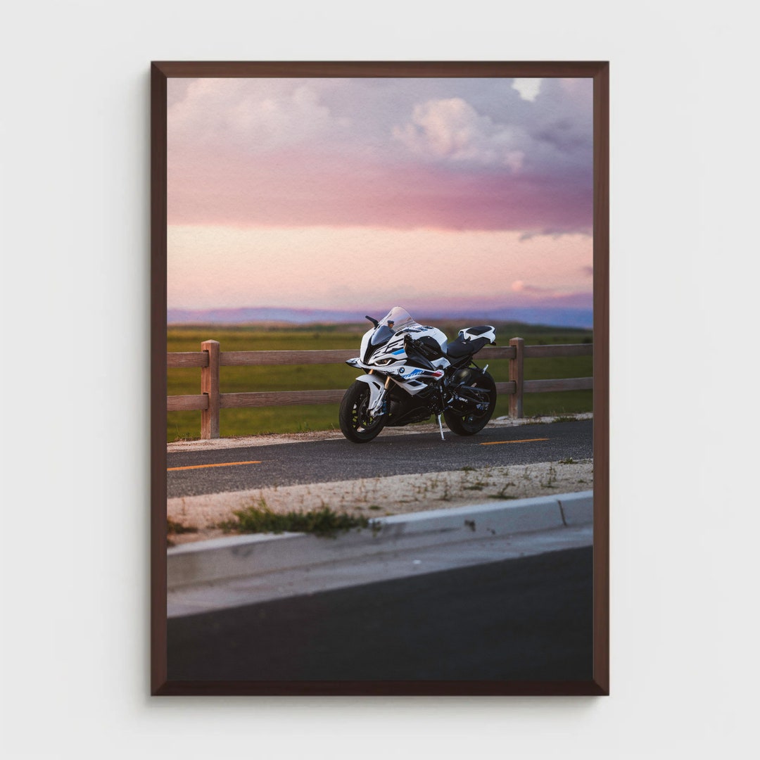 BMW S1000RR Motorcycle Poster - Etsy