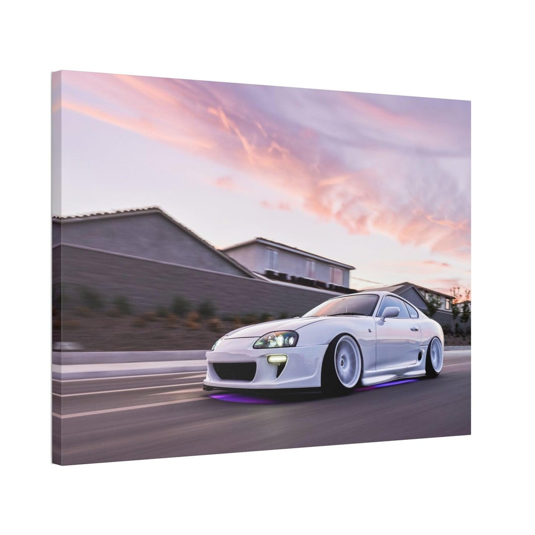Toyota Supra Mk4 High Resolution Museum Quality Horizontal Canvas Print ...