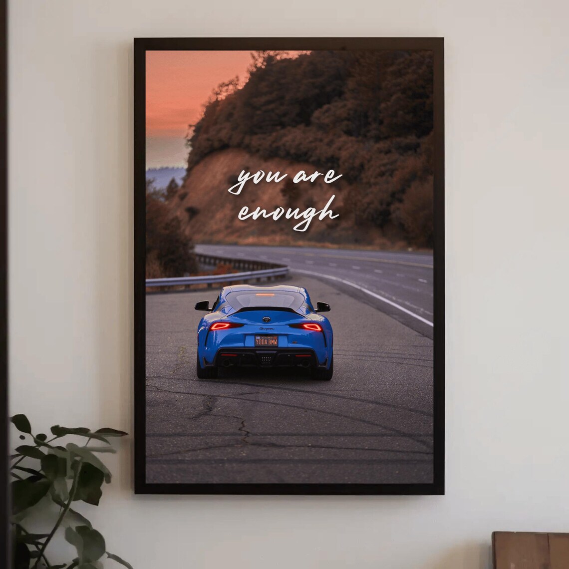Motivational Poster – Toyota Supra Mk5 Inspiring Text #001 - High ...