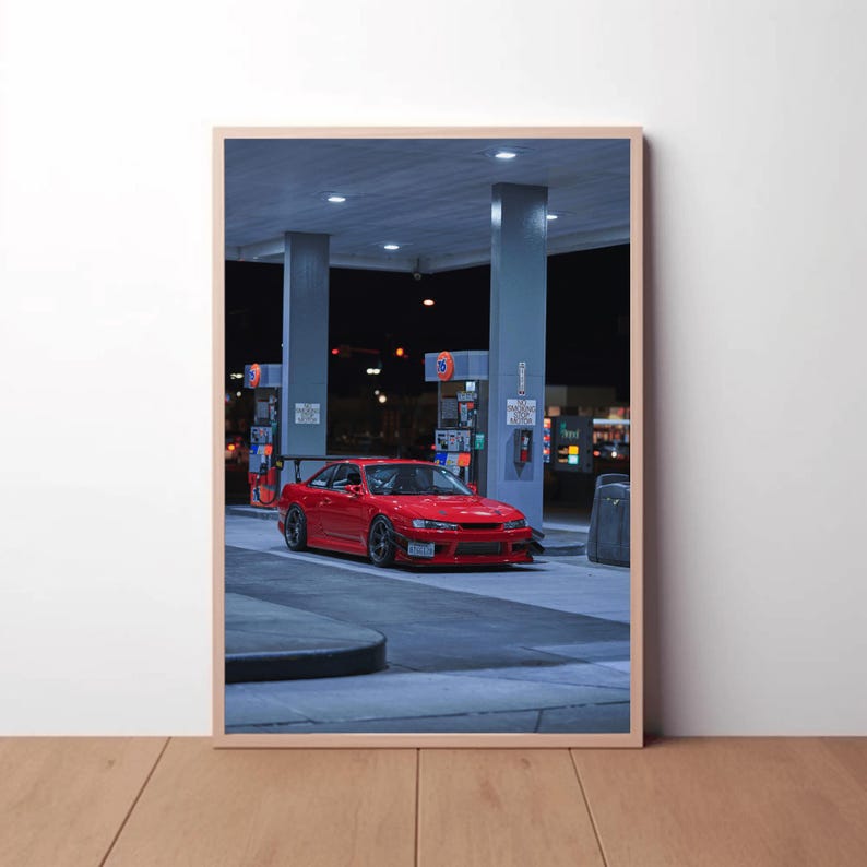 Nissan 240sx S14 Kouki Automotive Car Poster #018 - 8k+ Ultra ...